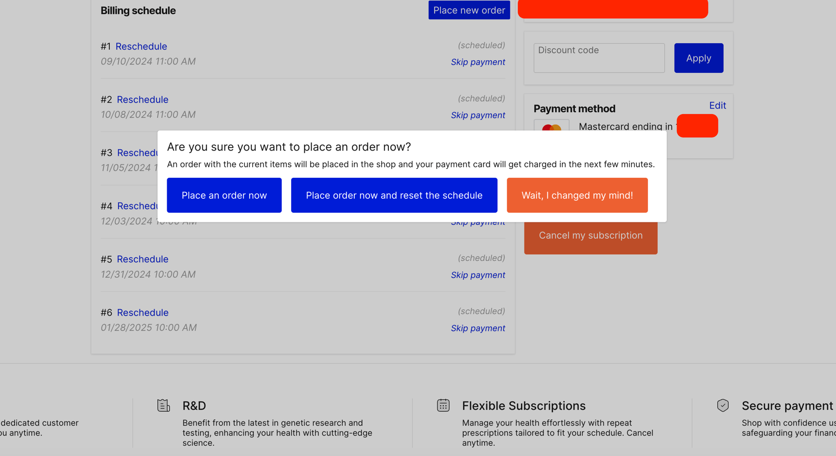 How do I manage my auto-titration subscription service?